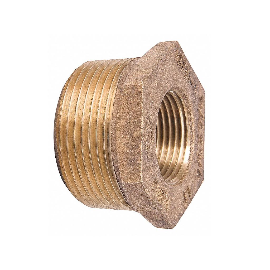 2" x 1-1/2" Brass Bushing - Alberta Wilbert Sales